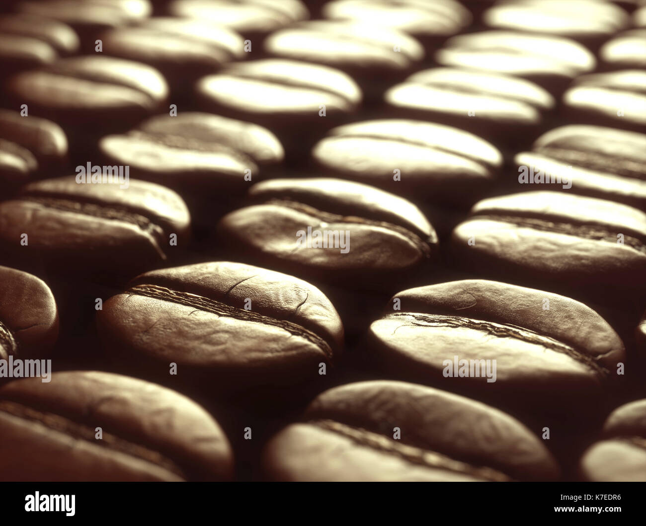 Chicchi di caffè in fila immagini e fotografie stock ad alta ...