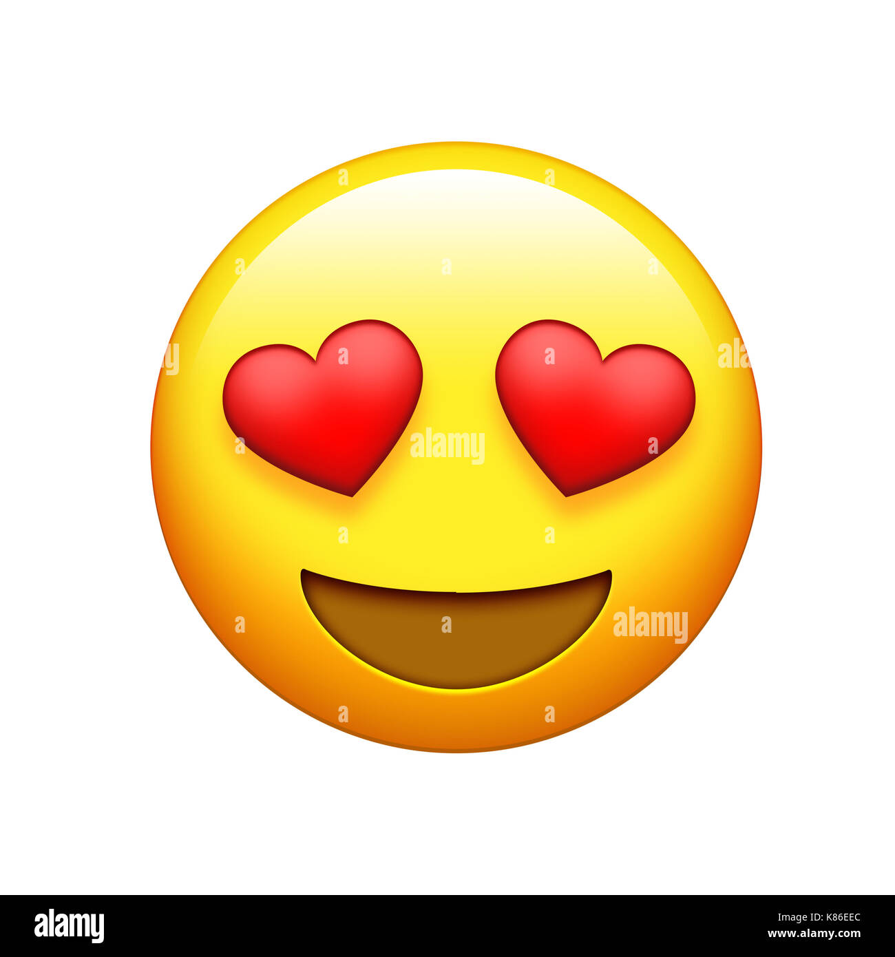 Emoticon occhi cuore rosso immagini e fotografie stock ad alta ...