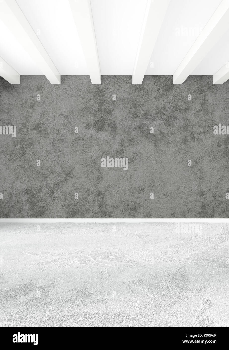 Verticale camera vuota in stile minimalista interior design con ...