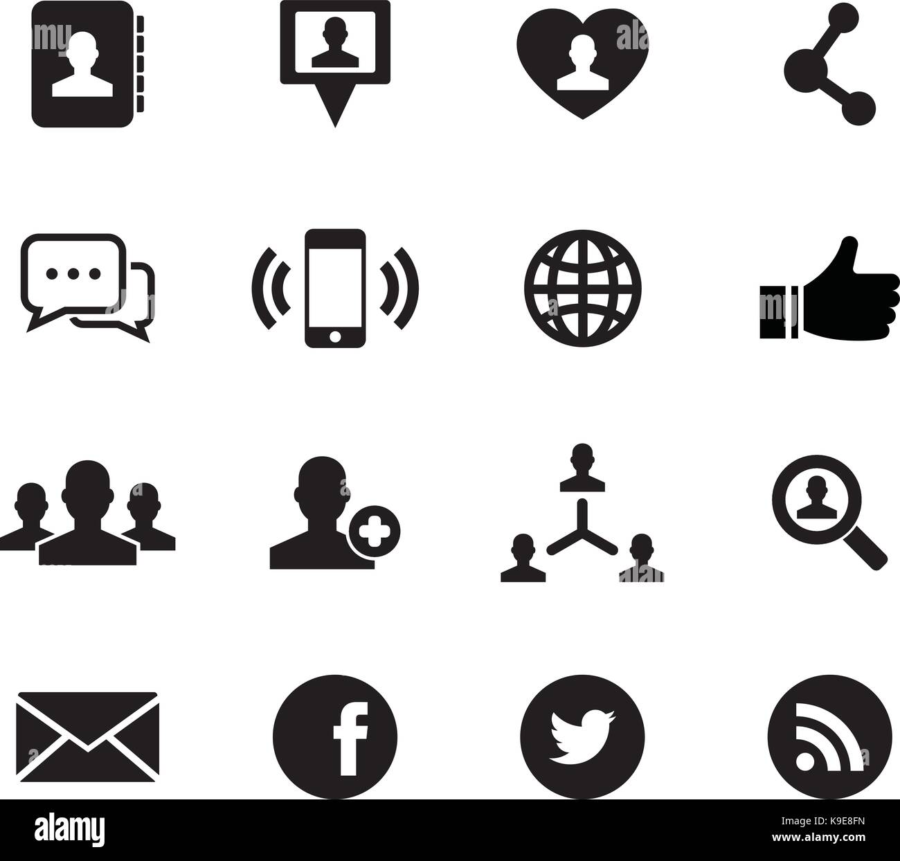 Social networking Immagini Vettoriali Stock - Alamy