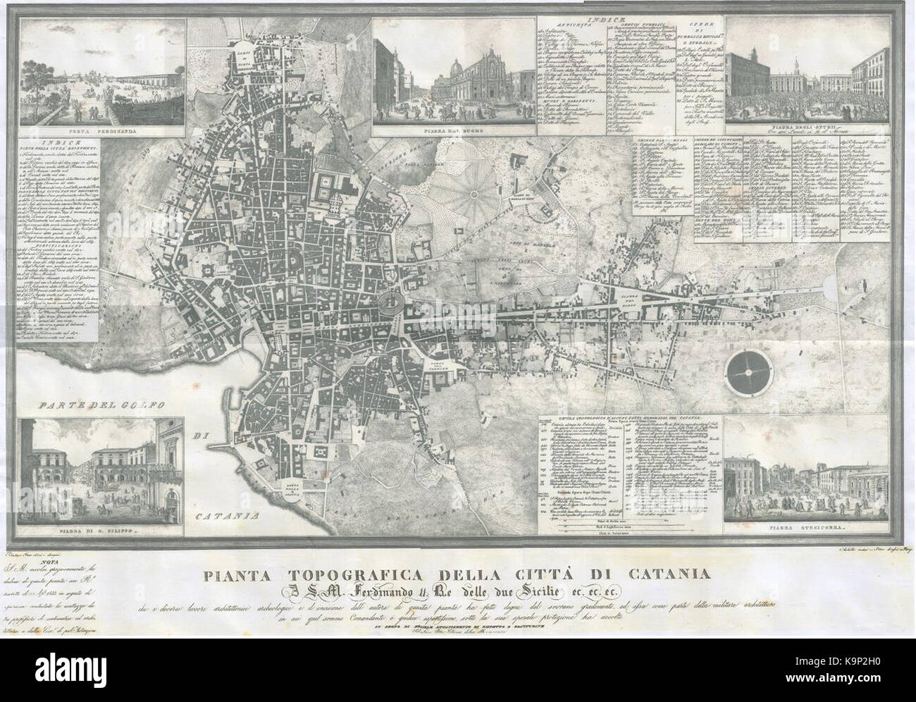 Mappa catania antica immagini e fotografie stock ad alta risoluzione ...