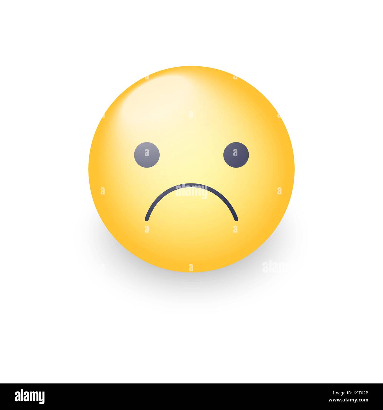 Smiley emoticon facial expression disappointed immagini e fotografie ...