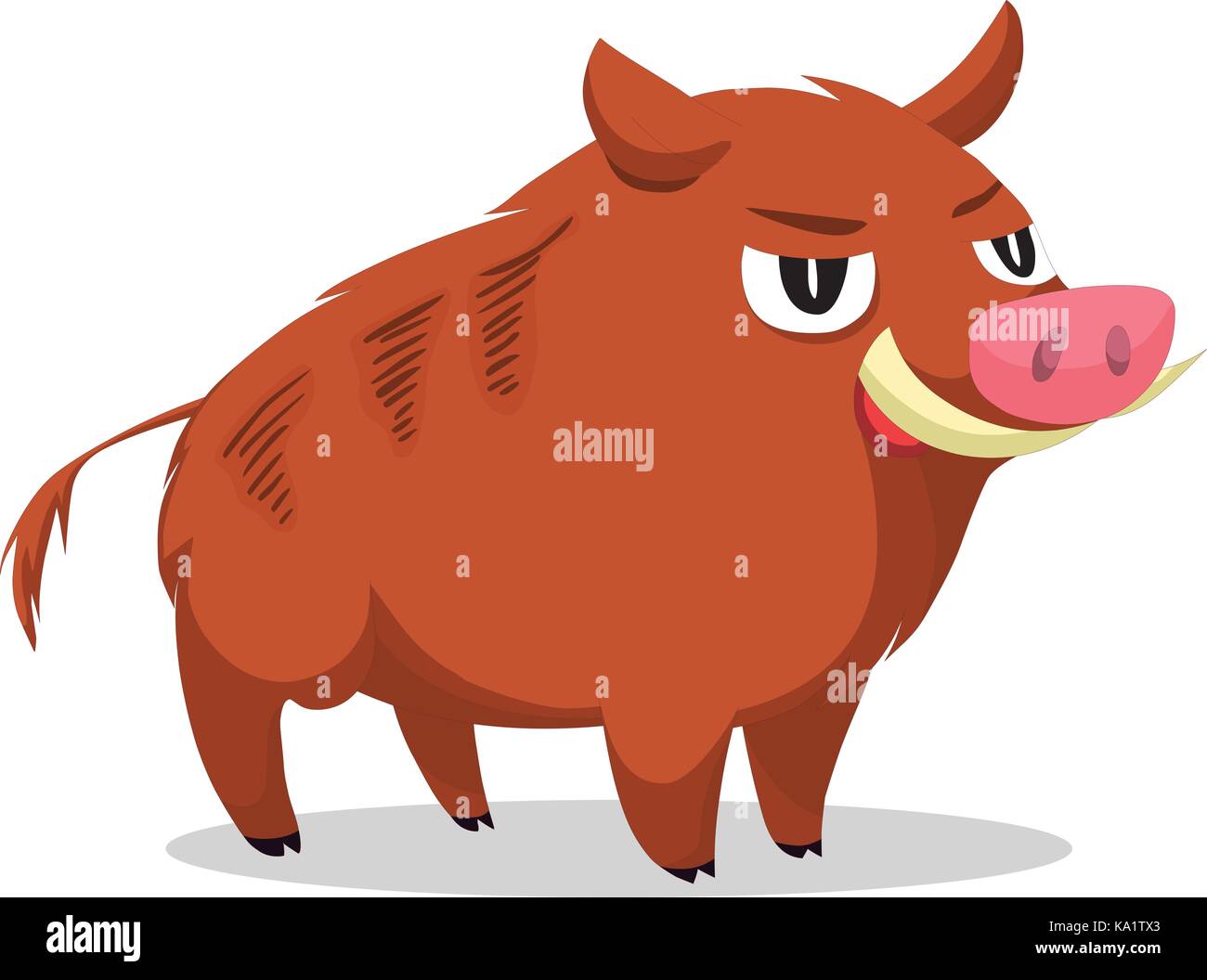 Illustrazione di cinghiale Immagini Vettoriali Stock - Alamy