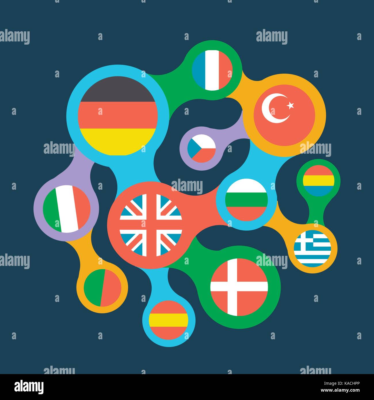 Lingue europee Immagini Vettoriali Stock - Alamy