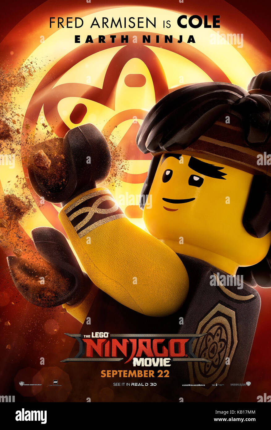 IL FILM LEGO NINJAGO, il poster dei personaggi degli Stati Uniti, Cole ...