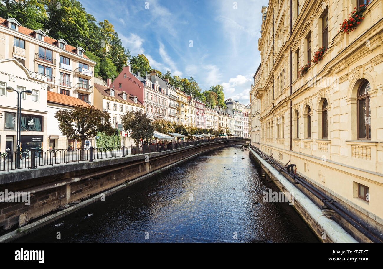 Karlovy Vary Repubblica ceca- Settembre 23, 2017: Karlovy vary è la più ...