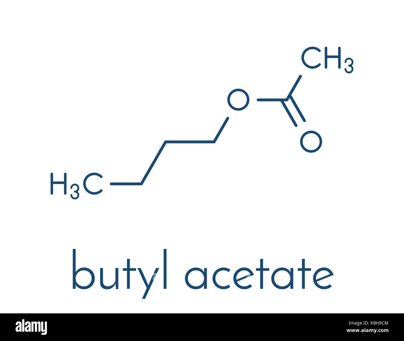 Acetato di butile molecola. utilizzati come sintetico aroma di frutta e ...