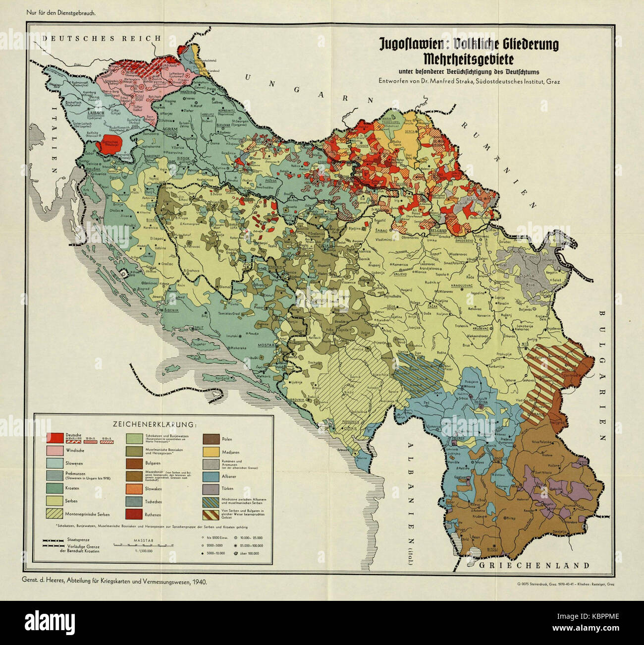 Yugoslavia map immagini e fotografie stock ad alta risoluzione - Alamy