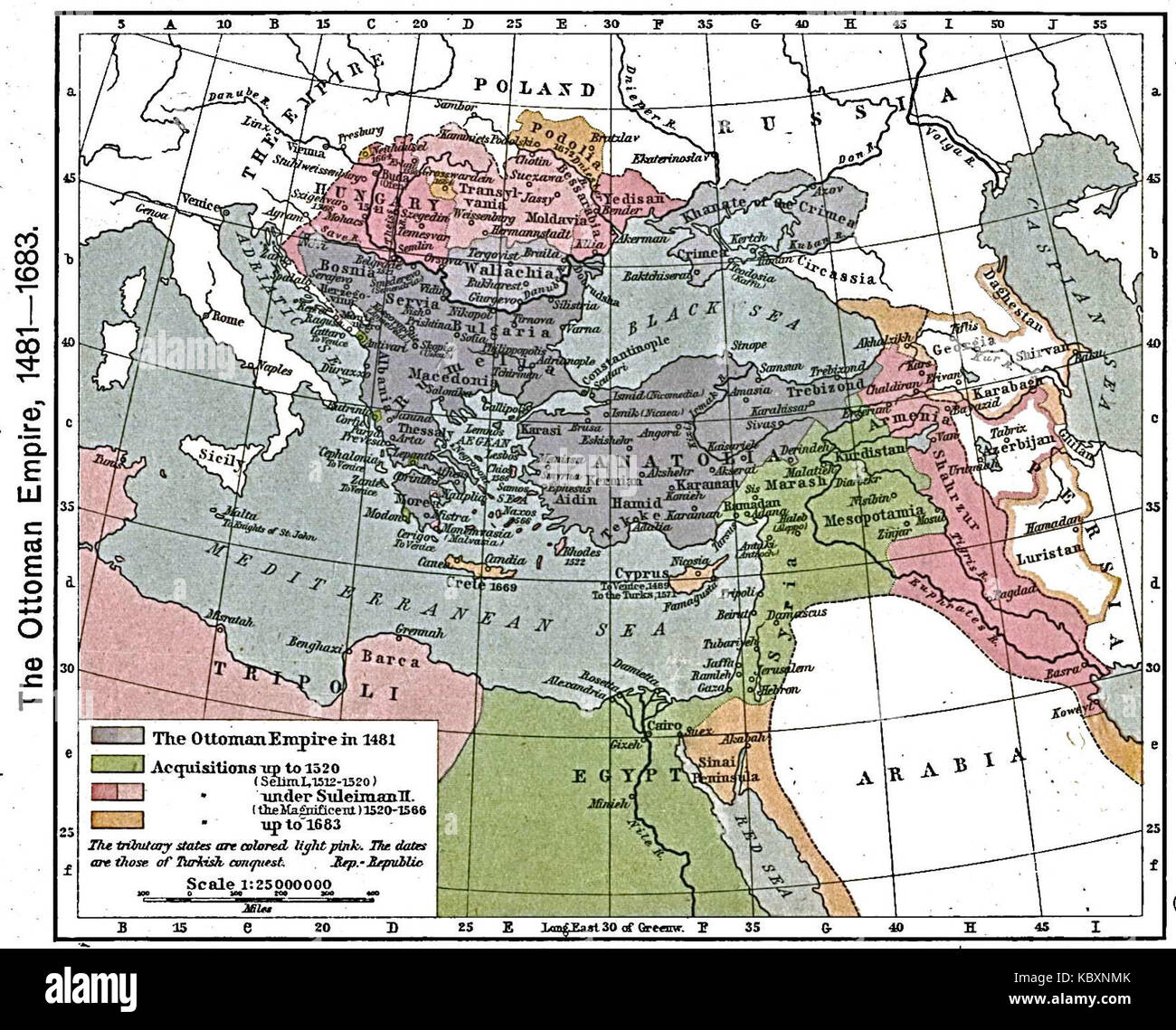 Ottoman empire map immagini e fotografie stock ad alta risoluzione - Alamy