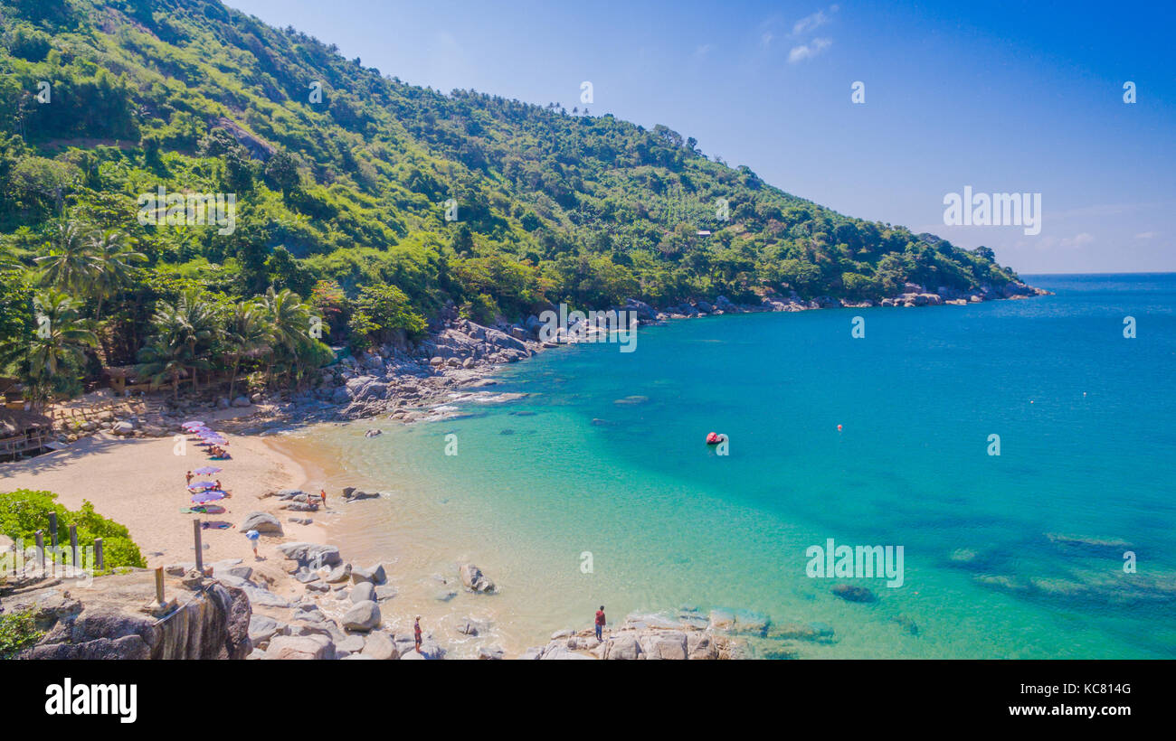 Nui beach o nascosto il Paradise beach in Phuket. può andare in barca ...
