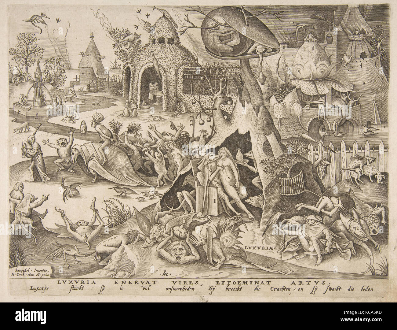 Pieter bruegel sette peccati capitali immagini e fotografie stock ad ...