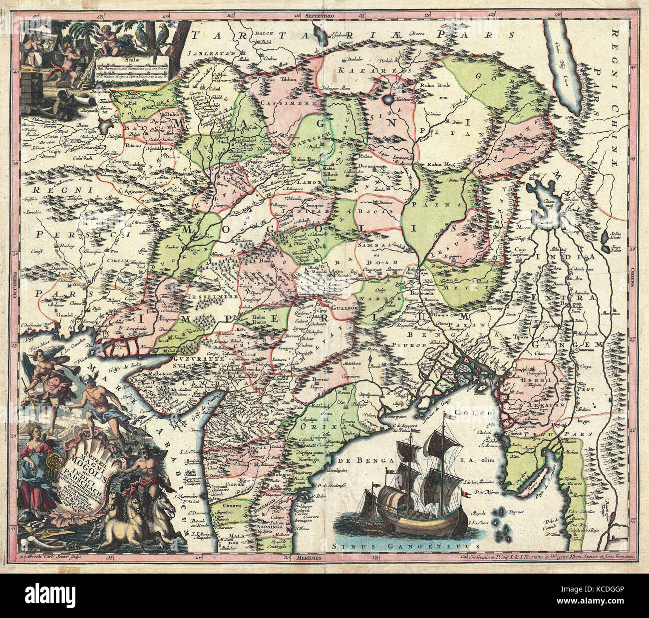 Mappa Di Seutter Dell'india Immagini e Fotos Stock - Alamy