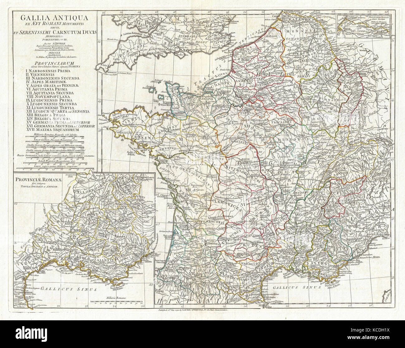Gallia romana cartina immagini e fotografie stock ad alta risoluzione ...