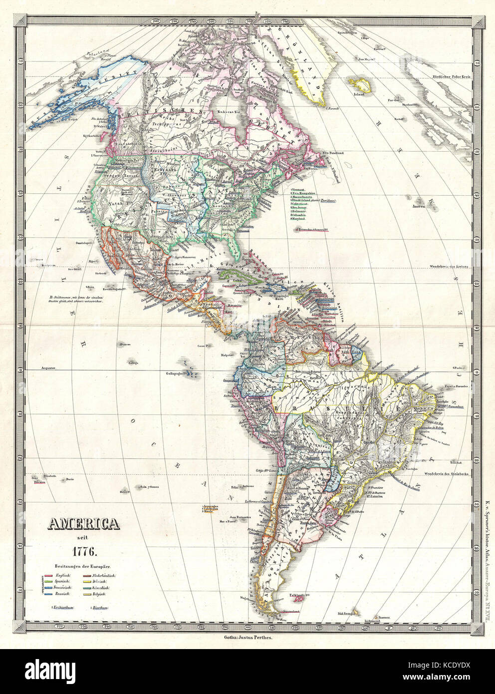 Mappa delle americhe vintage immagini e fotografie stock ad alta ...