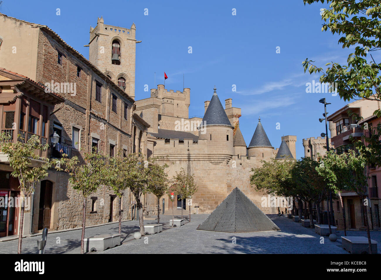 Palazzo dei Re di Navarra di Olite, Navarra, Spagna Foto stock - Alamy
