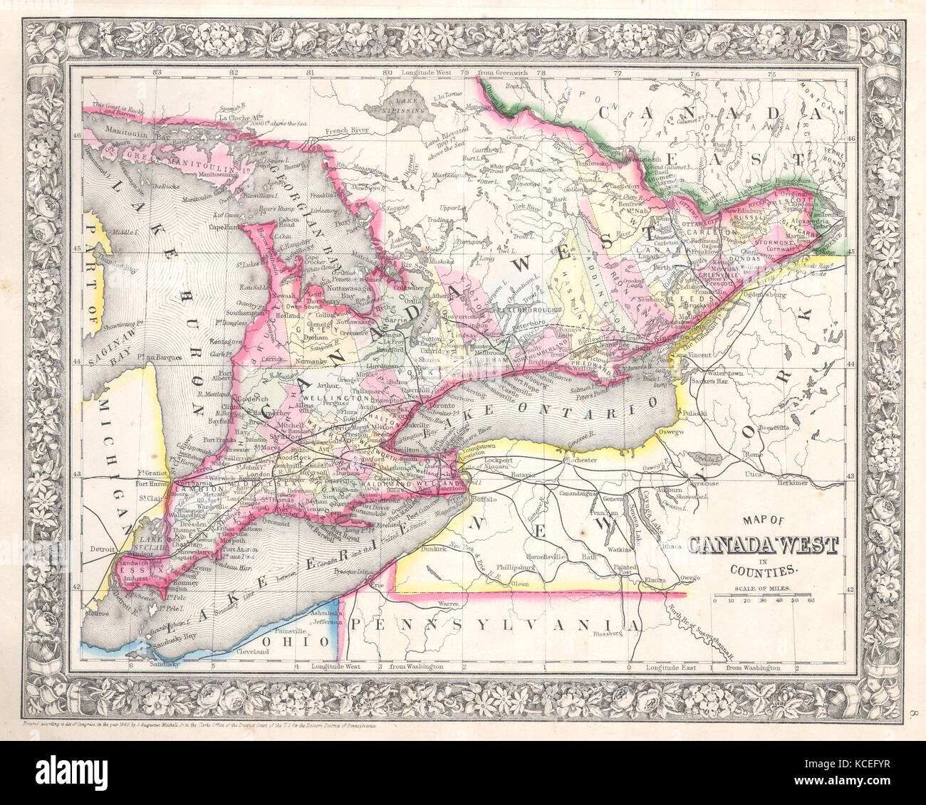 Mappa di mitchell ontario immagini e fotografie stock ad alta ...