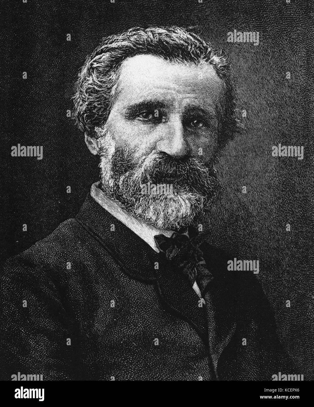 Ritratto di Giuseppe Verdi (1813-1901) un'opera italiana compositore ...