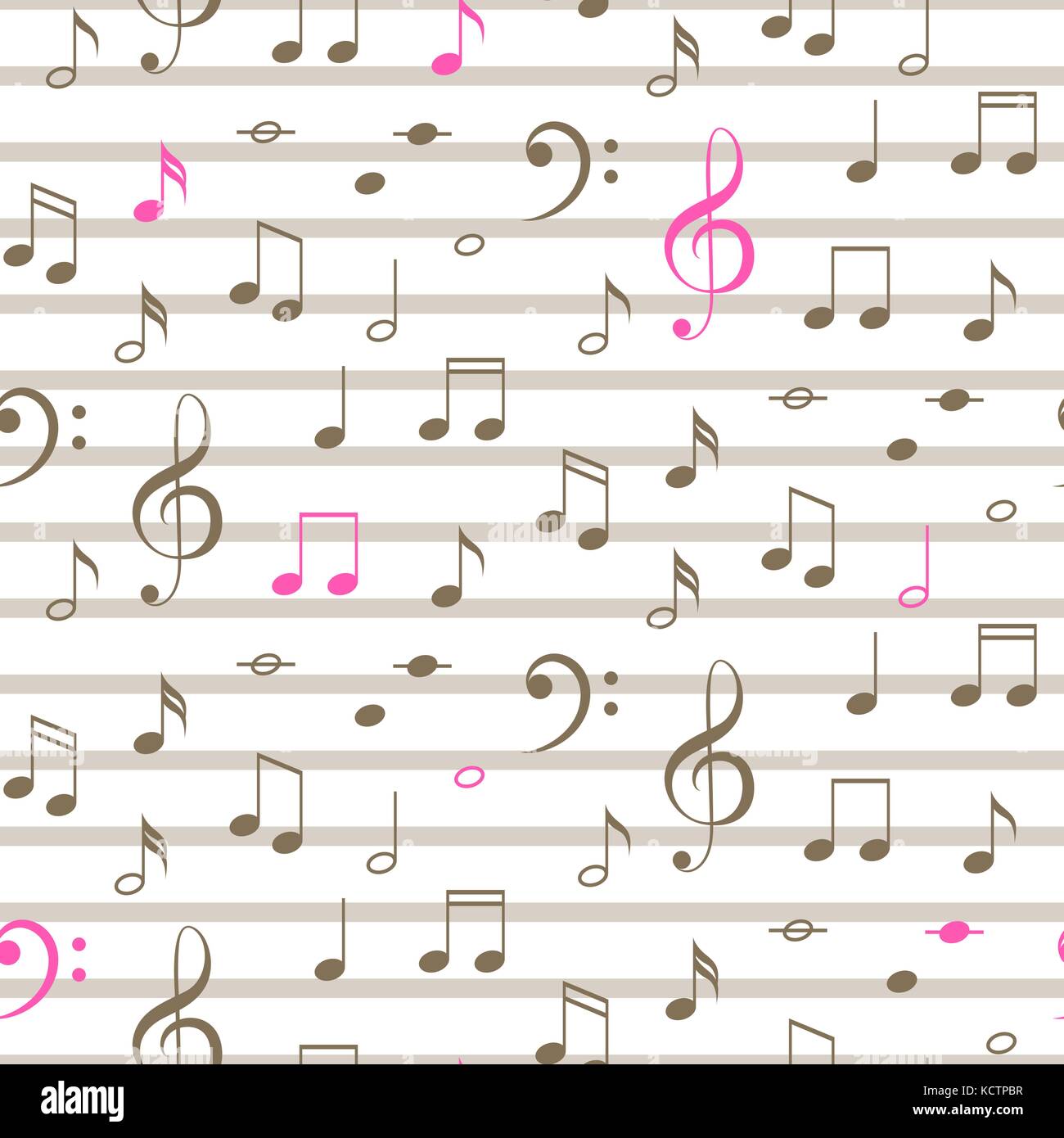 Abstract Music Notes Seamless Pattern Immagini e Fotos Stock - Alamy