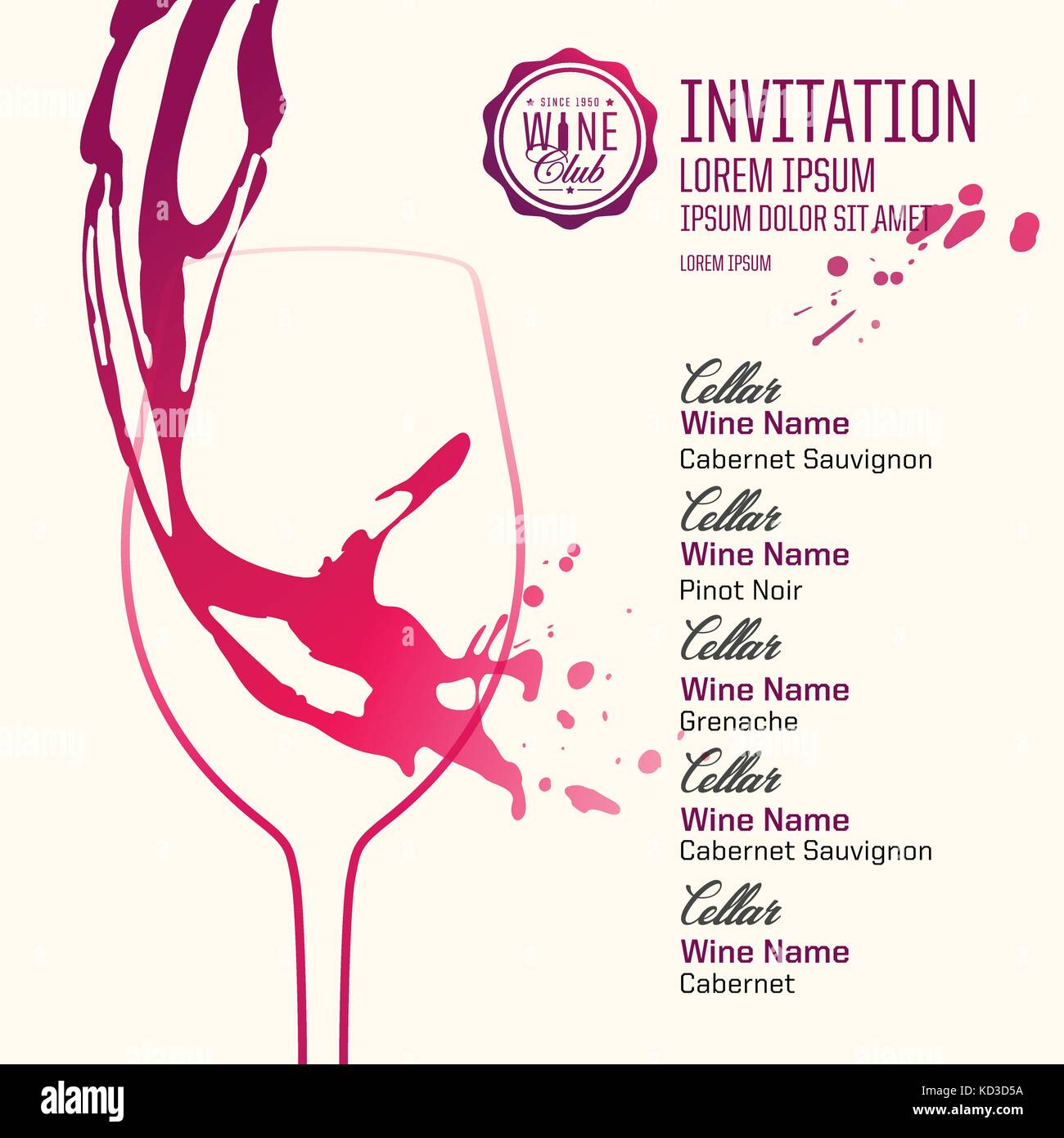 Silhouette bicchiere da vino con effetto liquido, colore rosso vino ...