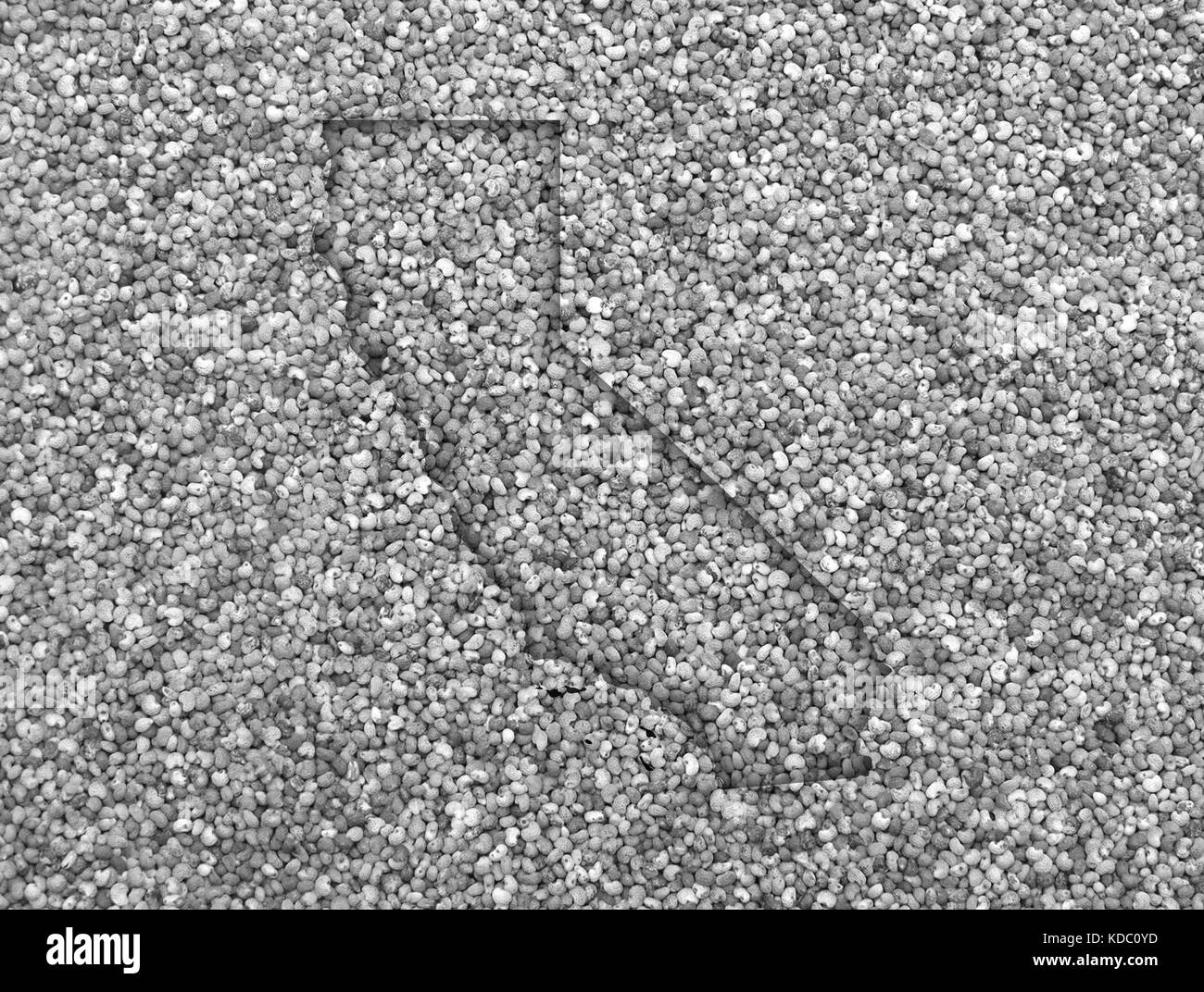 Mappa dello stato della california Foto e Immagini Stock in Bianco e ...