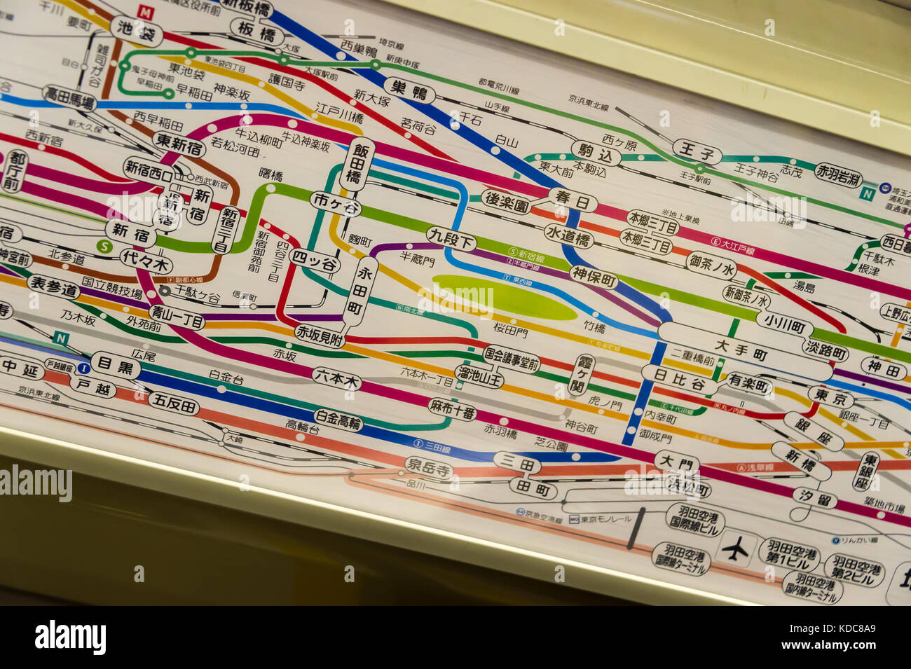 Mappa della metropolitana di tokyo immagini e fotografie stock ad alta ...