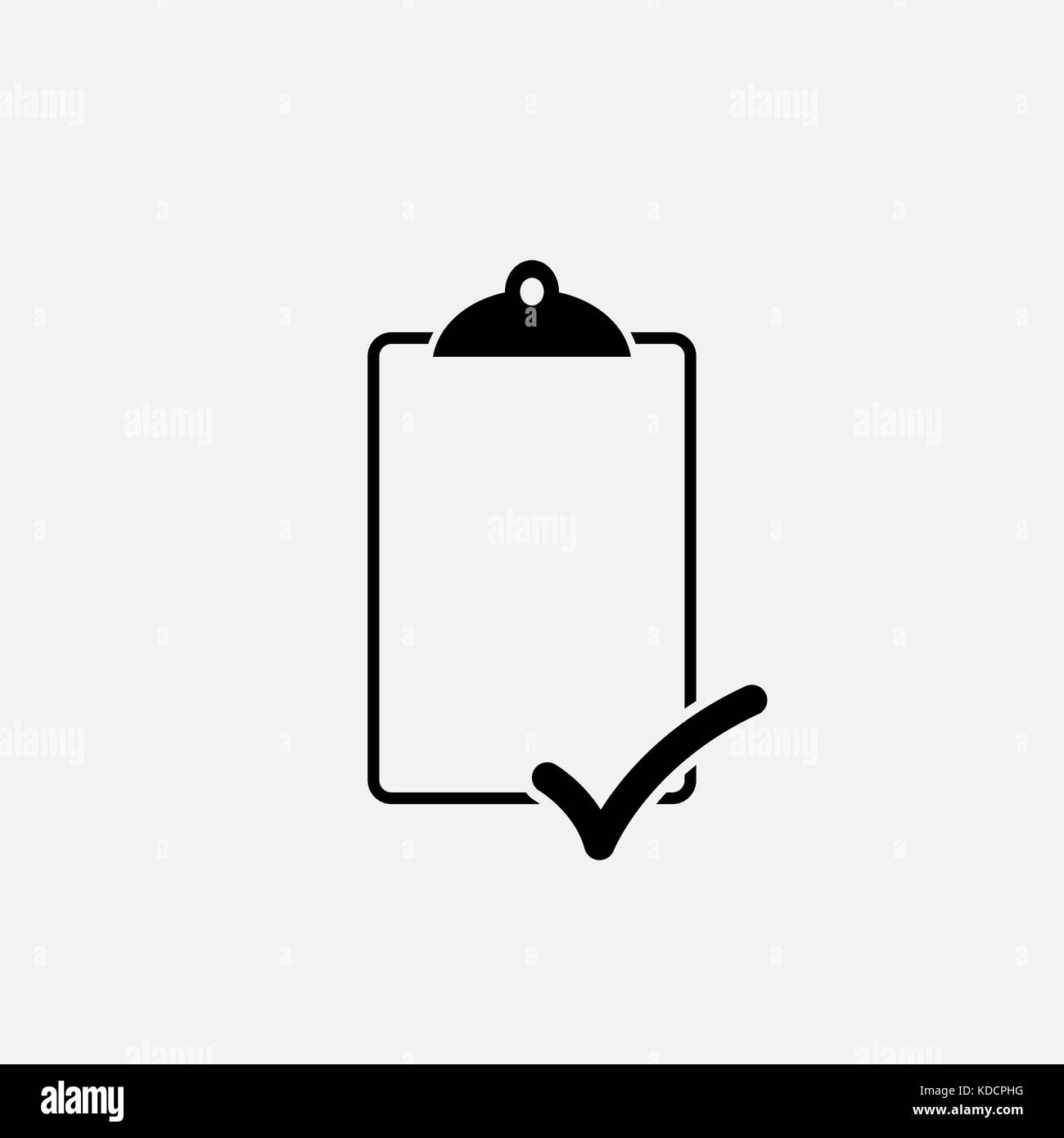 Check list vector Foto e Immagini Stock in Bianco e Nero - Alamy
