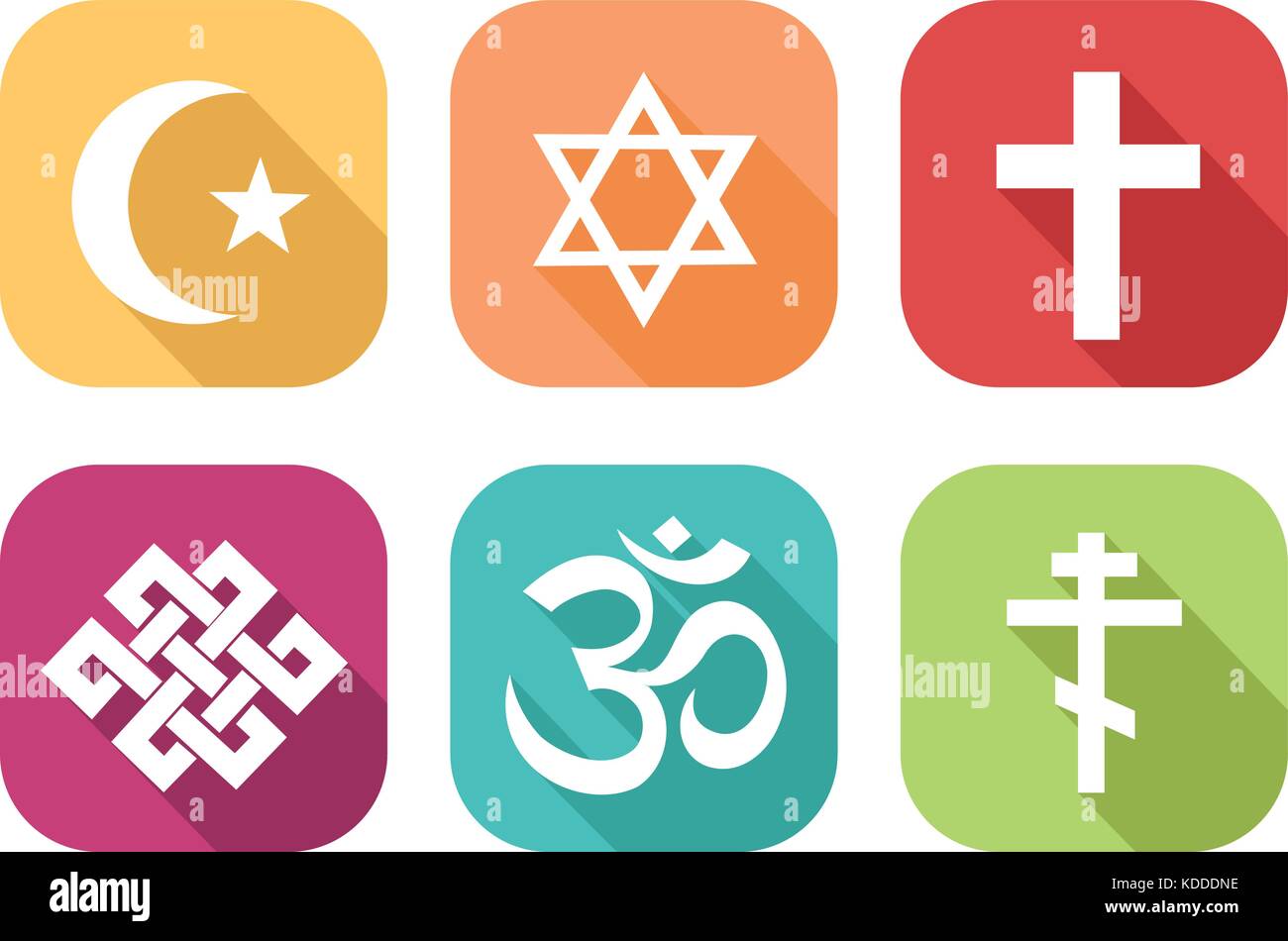 Religions symbols Immagini Vettoriali Stock - Alamy