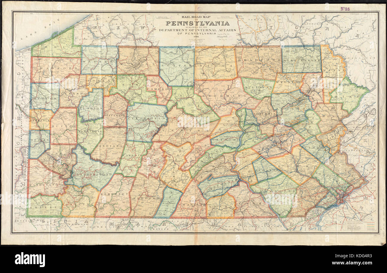 Mappa della pennsylvania immagini e fotografie stock ad alta ...