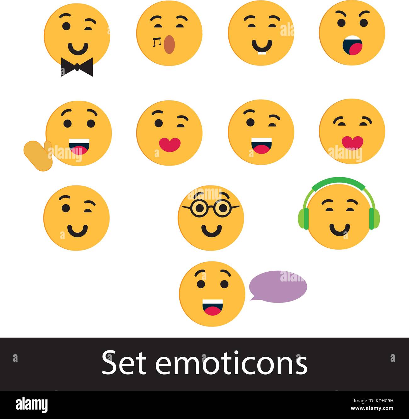 Smiley emoticon facial expression angry Immagini Vettoriali Stock - Alamy