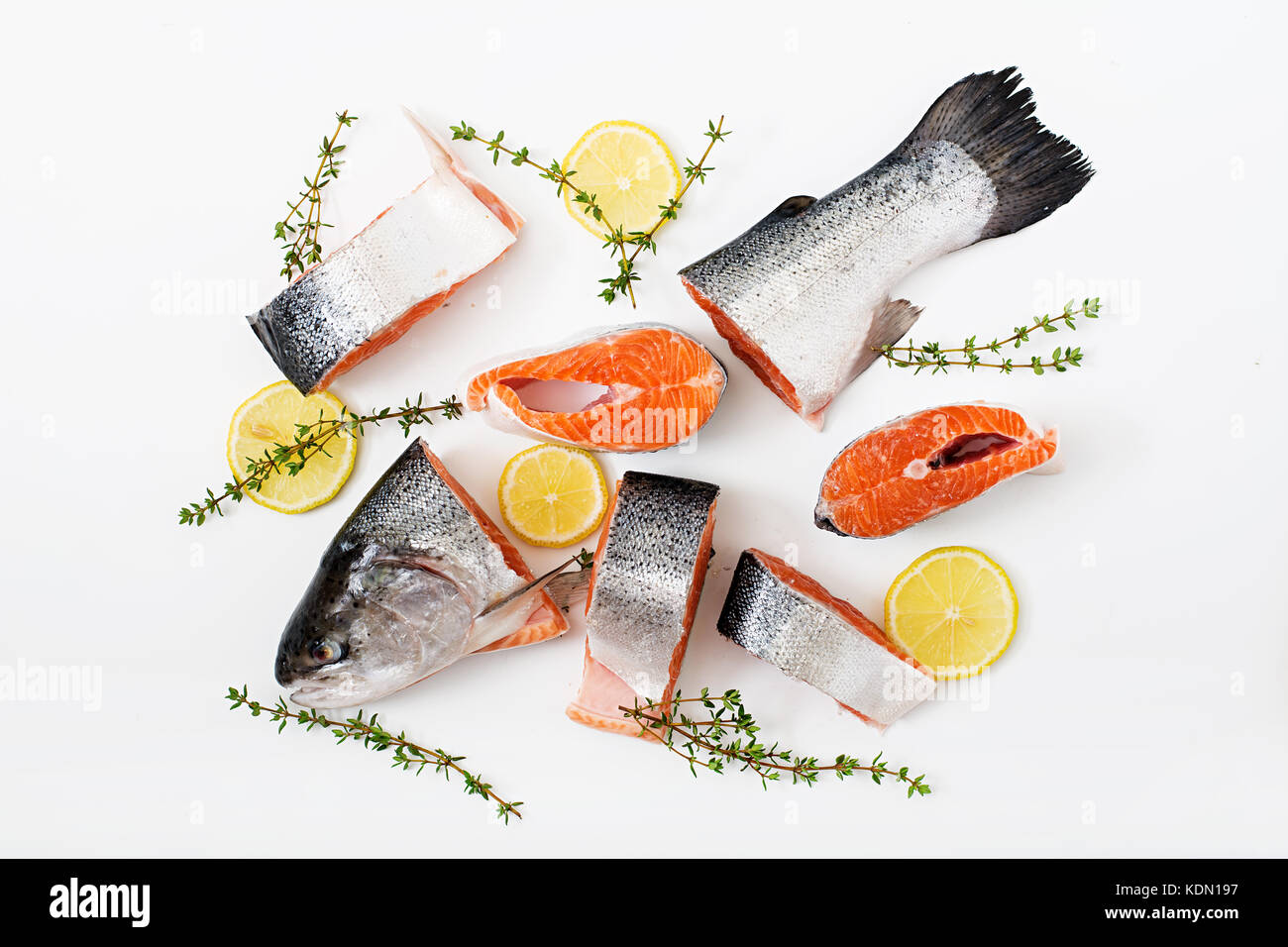 Filetto Di Trota Sfondo Bianco Immagini e Fotos Stock - Alamy