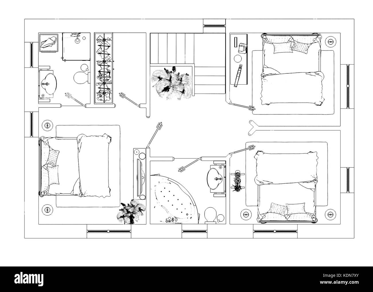 Floor plan immagini e fotografie stock ad alta risoluzione - Alamy