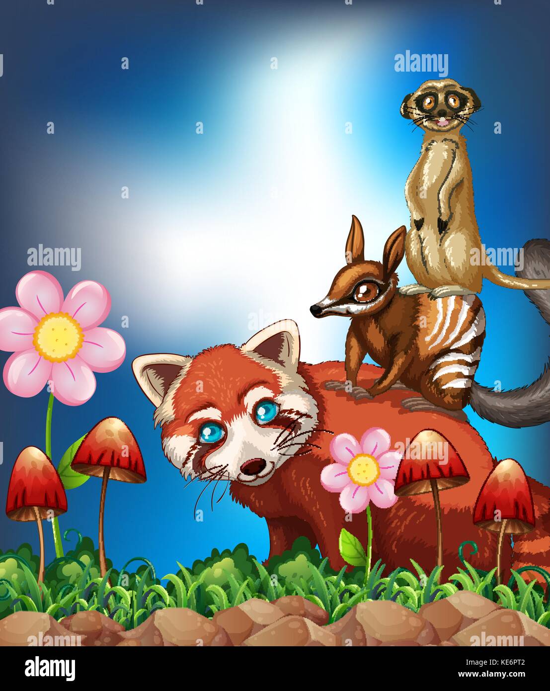 Animali rari e in via di estinzione Immagini Vettoriali Stock - Alamy