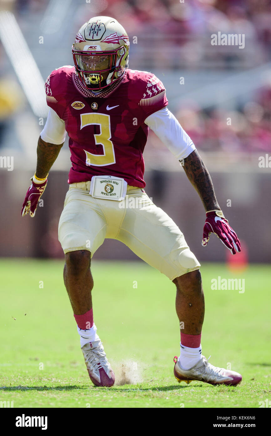 Stato della Florida defensive back Derwin James (3) durante il NCAA ...