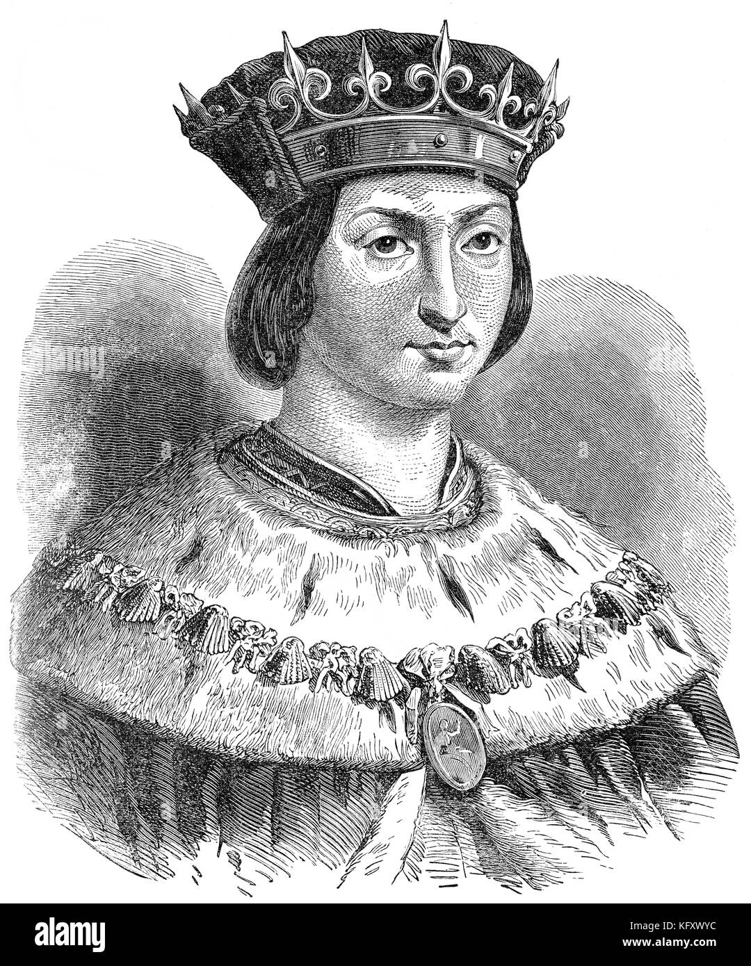 Luigi XII, Ludwig XII., 1462-1515, re di Francia Foto stock - Alamy