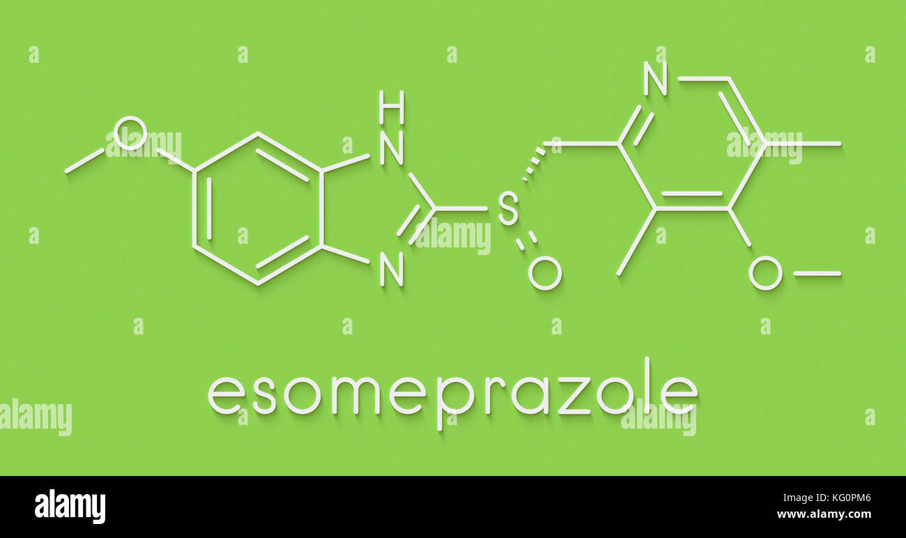 Esomeprazolo ulcera peptica molecola di farmaco (inibitore della pompa ...