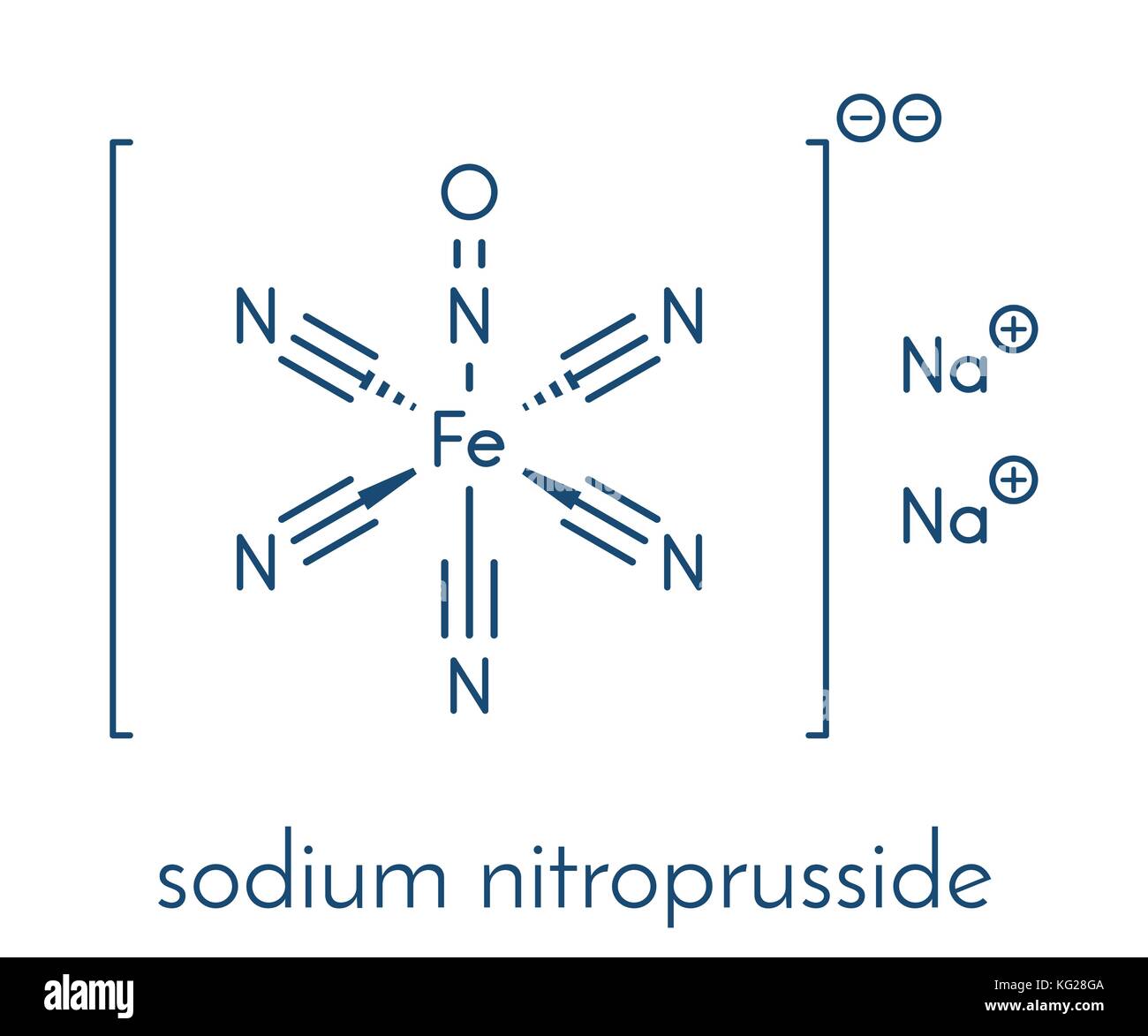 Il nitroprussiato di sodio (SNP) farmaco antiipertensivo molecola di ...