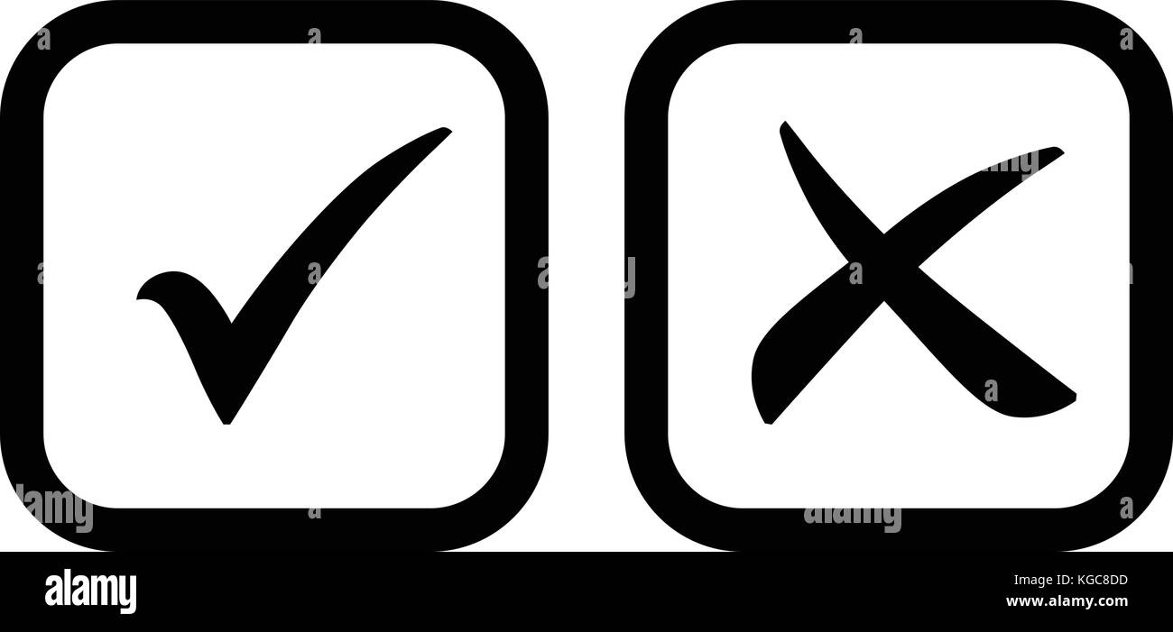 Icona di spunta set. elegante icona segno di spunta impostato in bianco ...