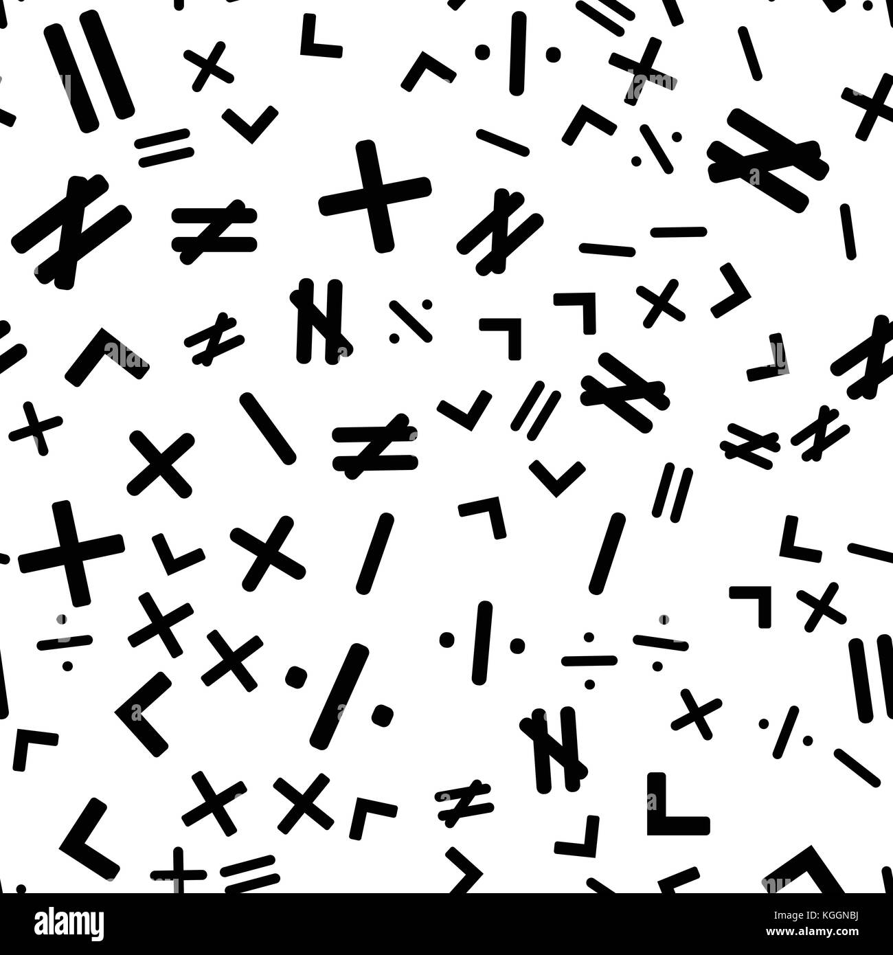 Matematica seamless pattern, sfondo con diversi simboli matematici . in ...