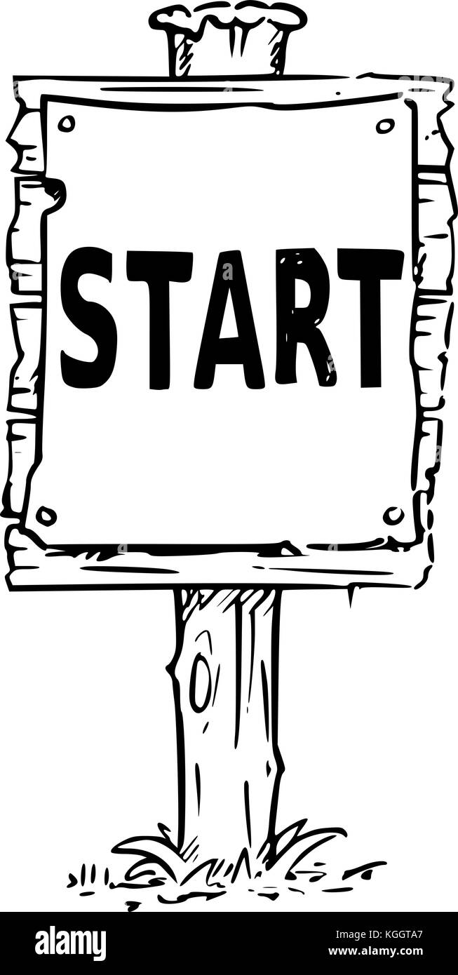 Vettore di disegno del cartello in legno stampato con testo aziendale ...