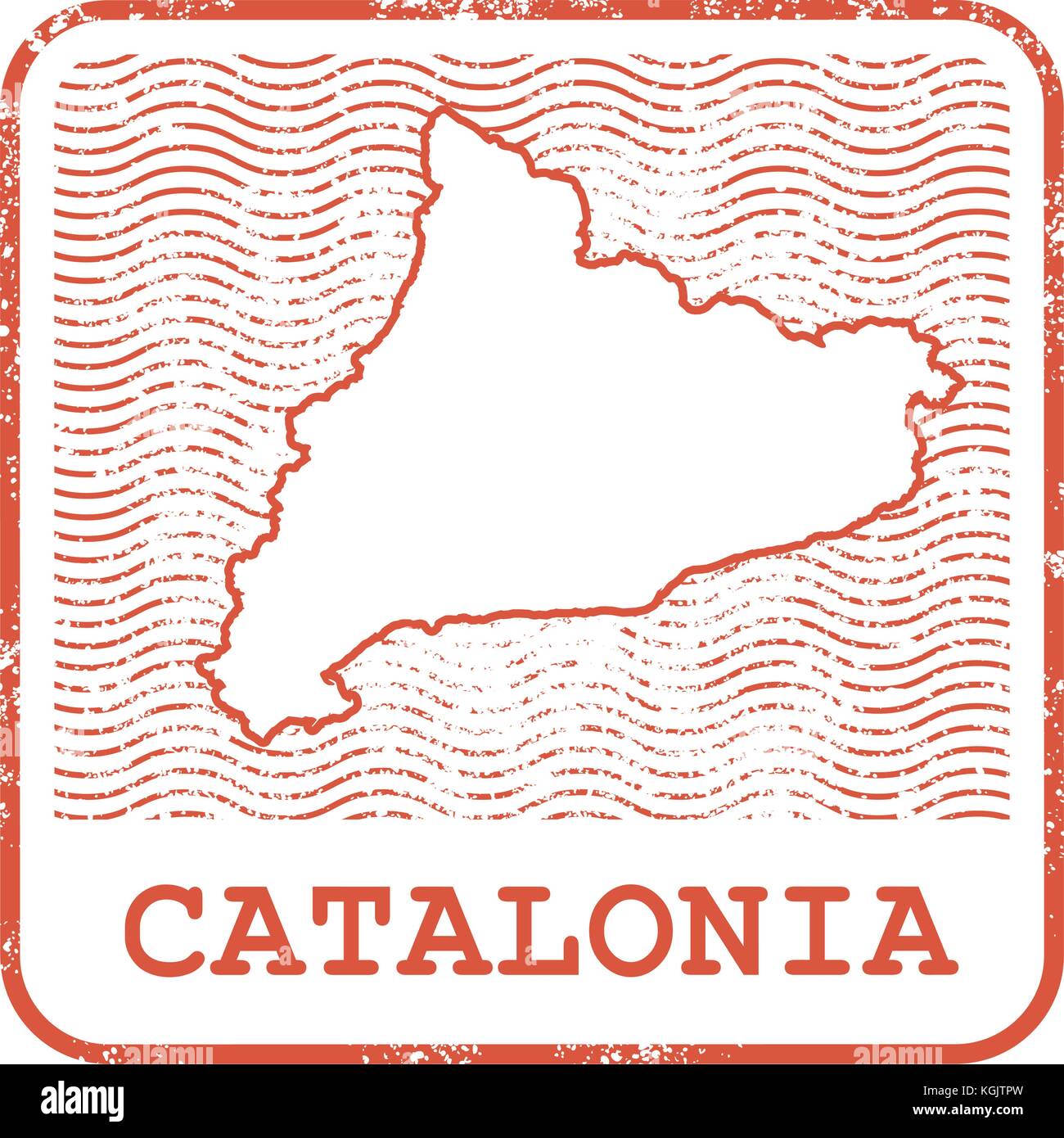 Mappa della catalogna Immagini Vettoriali Stock - Alamy