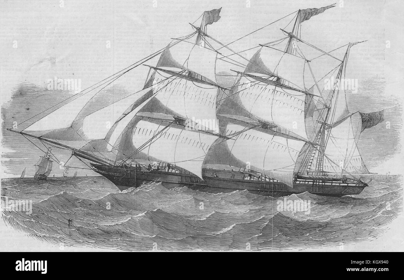 L'Aberdeen clipper costruito barque fenicio "'. Scozia 1852. Il ...