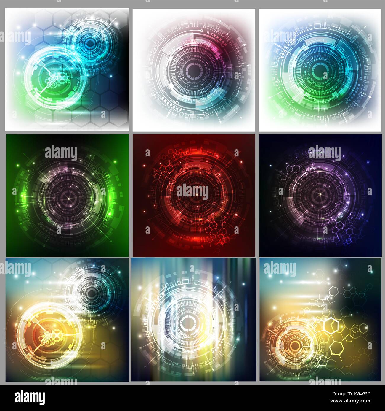 Sfondi high tech Immagini Vettoriali Stock - Alamy