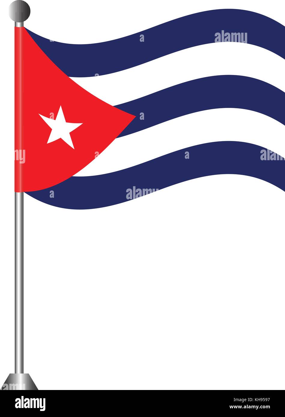 Bandiera cubana bandiera cuba Immagini Vettoriali Stock - Alamy