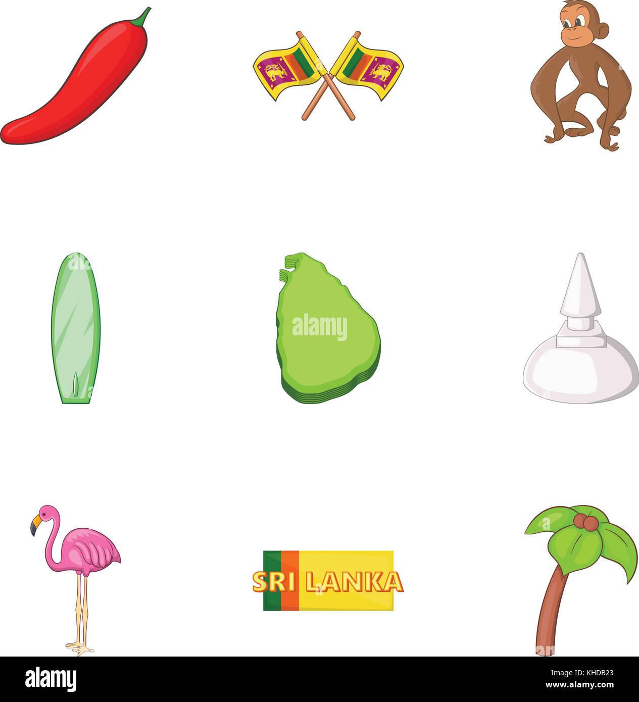 Mappa storica di ceylon Immagini Vettoriali Stock - Alamy