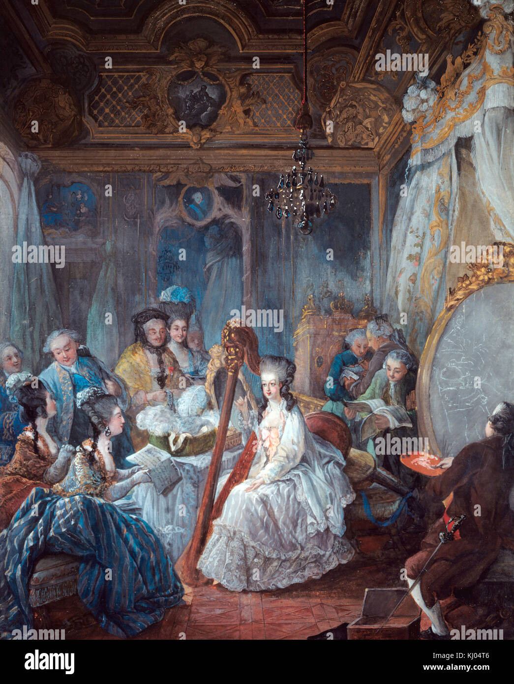 Jean Baptiste Gautier d'Agoty - Marie Antoinette de Habsbourg (1754 ...