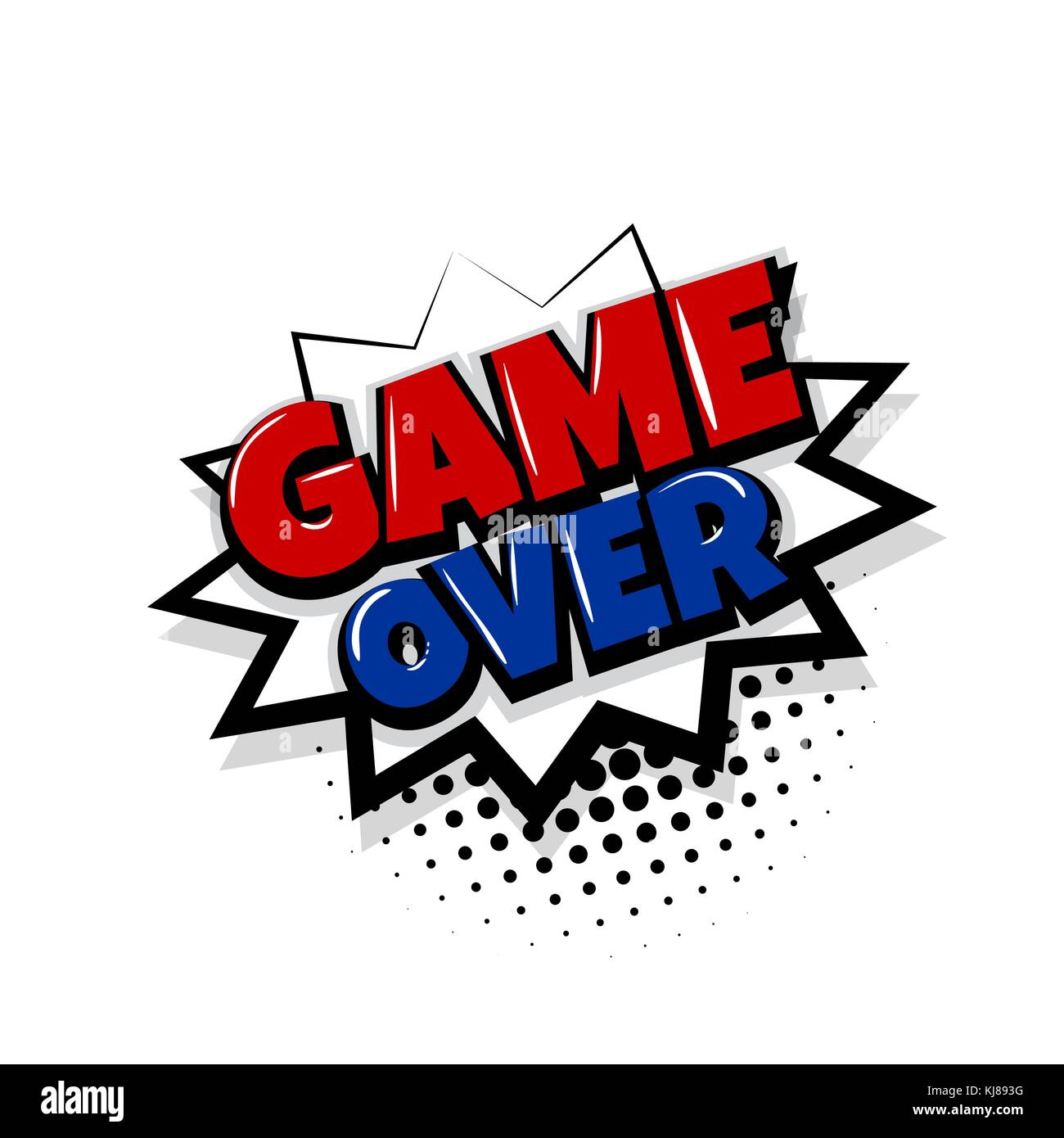 Game over font Immagini Vettoriali Stock - Alamy