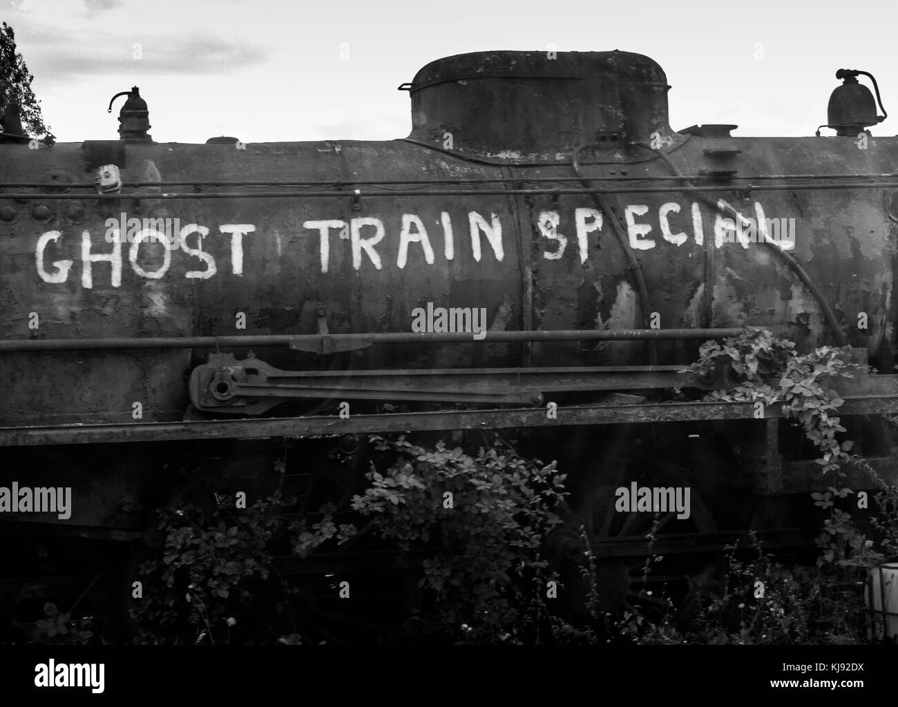 The ghost train Foto e Immagini Stock in Bianco e Nero - Alamy
