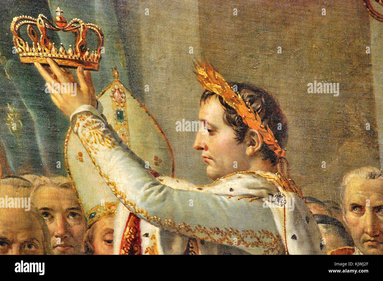 Vista parziale dell'incoronazione di Napoleone dipinto completato nel ...