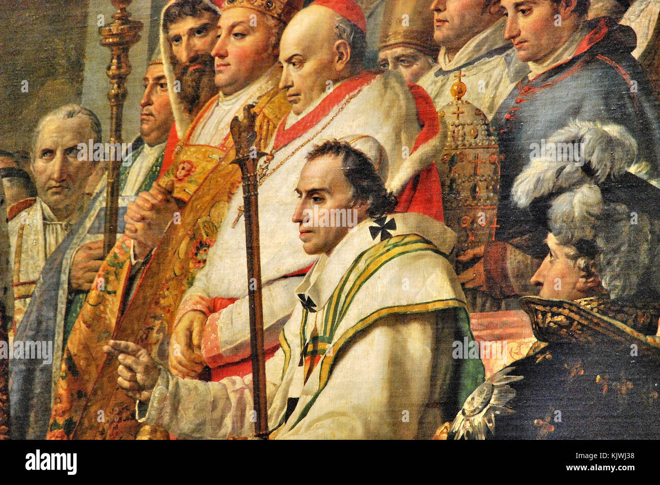 Vista parziale dell'incoronazione di Napoleone dipinto completato nel ...