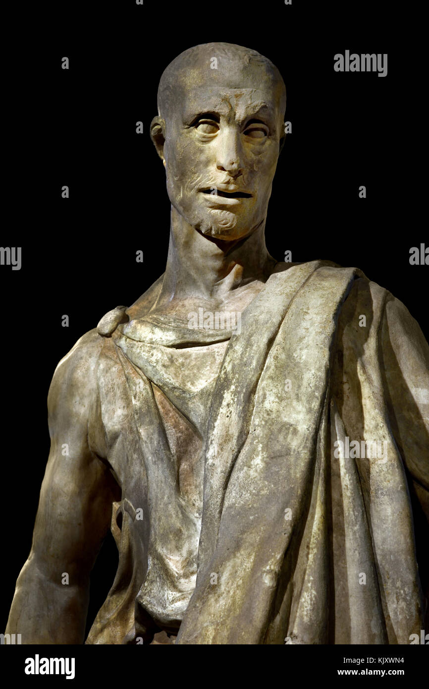 Statua del profeta Abacuc chiamato Zuccone (1423 - 1425), di Donatello ...